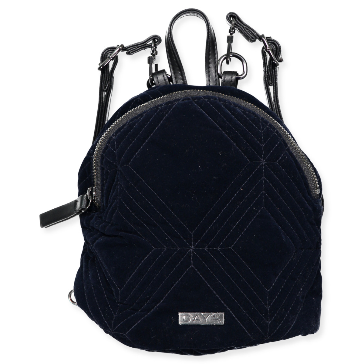 Day Et - GW Q mini velvet backpack - Night Sky - Navy